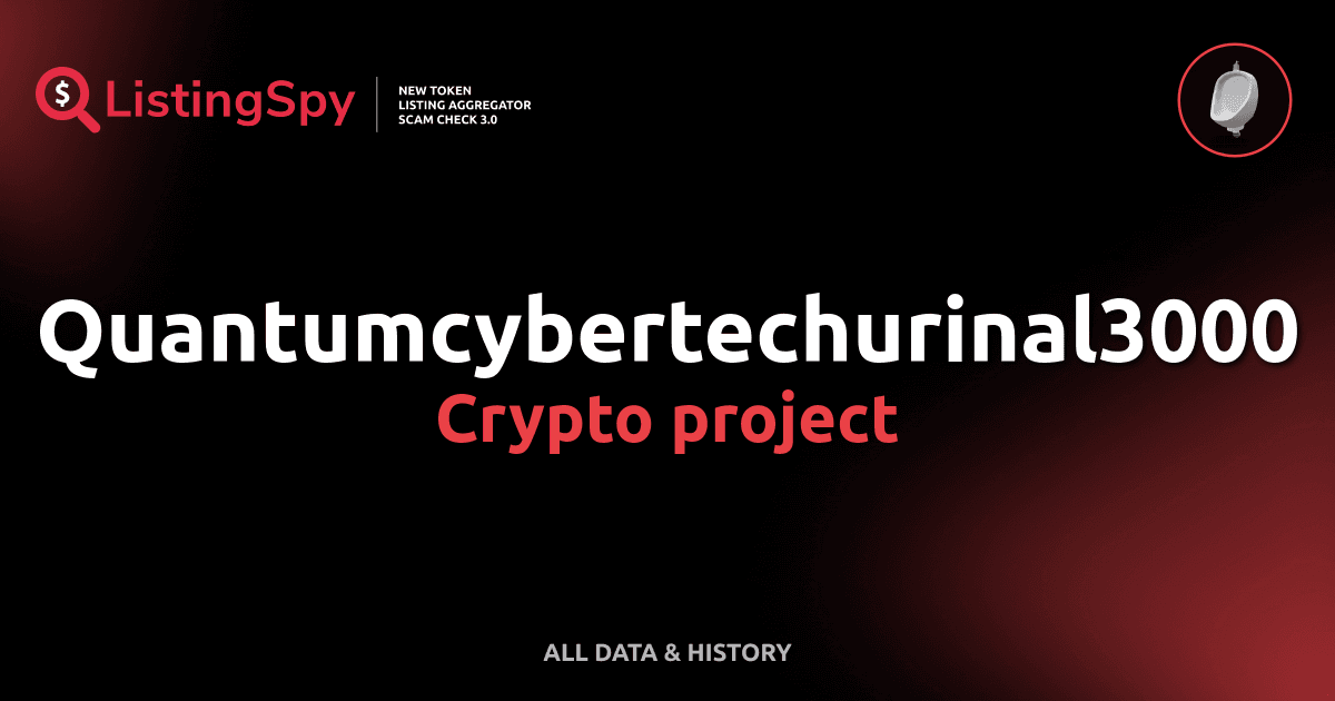 Quantumcybertechurinal3000 crypto project: URINAL3000 token listings ...