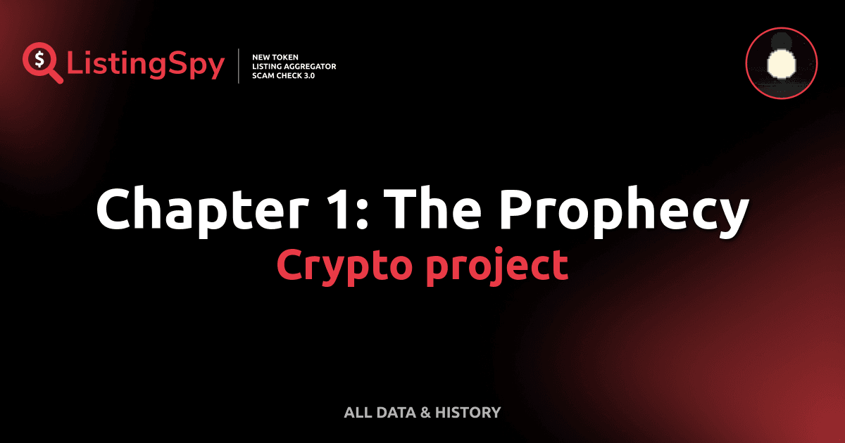 Chapter 1: The Prophecy crypto project: TOBY token listings, events, analysis | ListingSpy