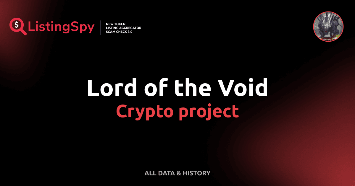 Lord of the Void crypto project: ASTERION token listings, events ...