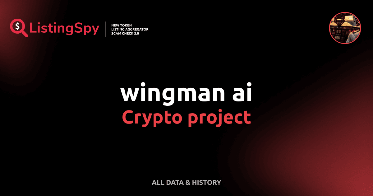 wingman ai crypto project: $wingmn token listings, events, analysis | ListingSpy