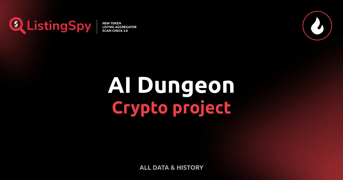 AI Dungeon crypto project: DUNGEON token listings, events, analysis ...