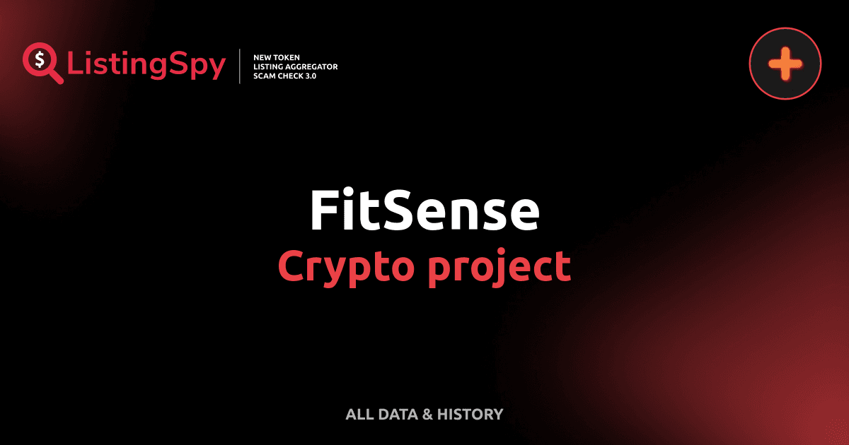FitSense crypto project: FitSense token listings, events, analysis ...