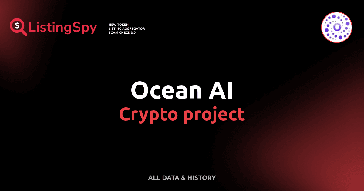 Ocean AI crypto project: OCEAN token listings, events, analysis | ListingSpy