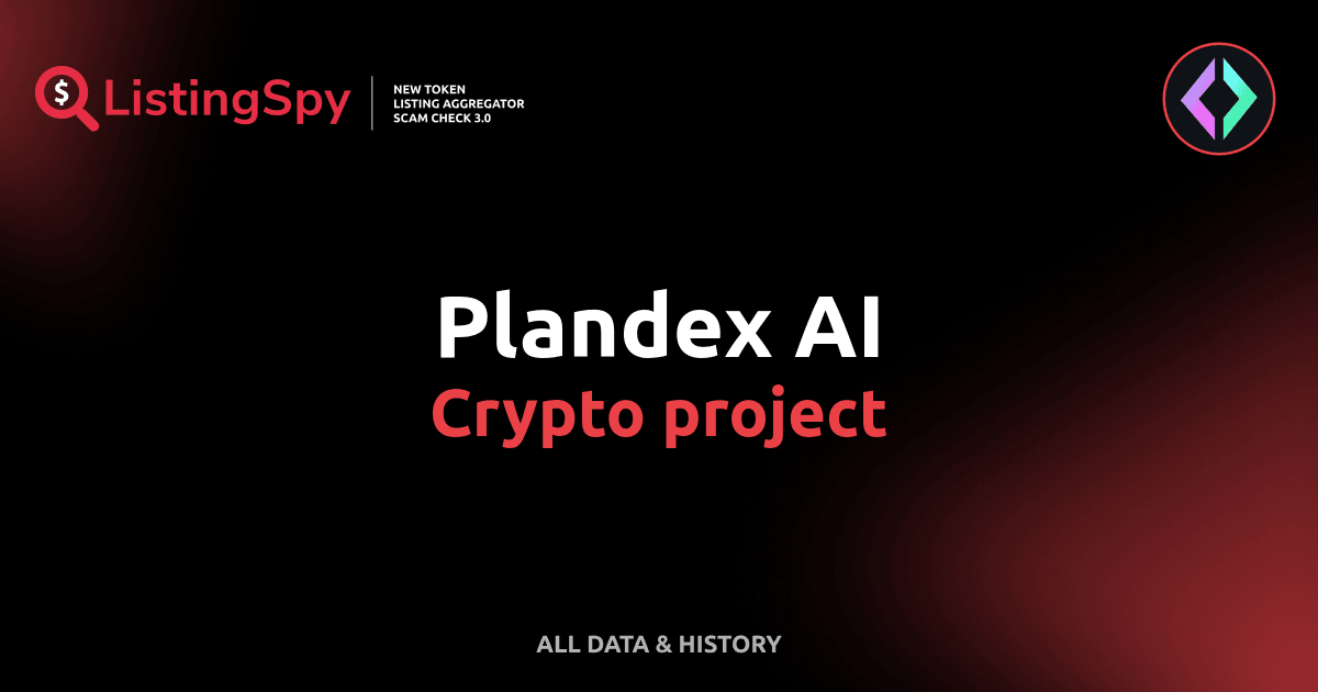 Plandex AI crypto project: Plandex token listings, events, analysis | ListingSpy