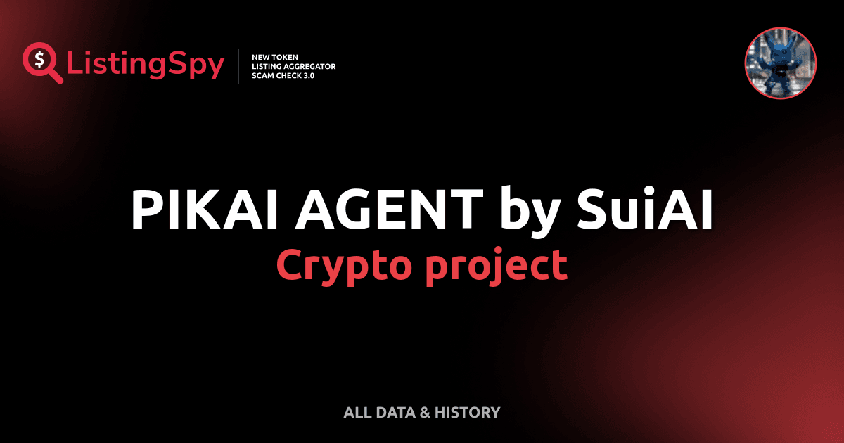 PIKAI AGENT by SuiAI crypto project: PIKAI token listings, events ...