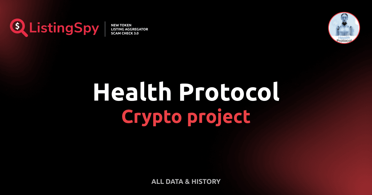Health Protocol crypto project: HEALTH token listings, events, analysis ...