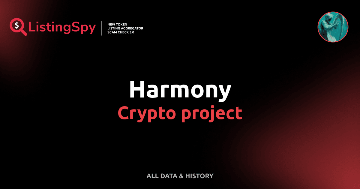 Harmony crypto project: SOUND token listings, events, analysis | ListingSpy