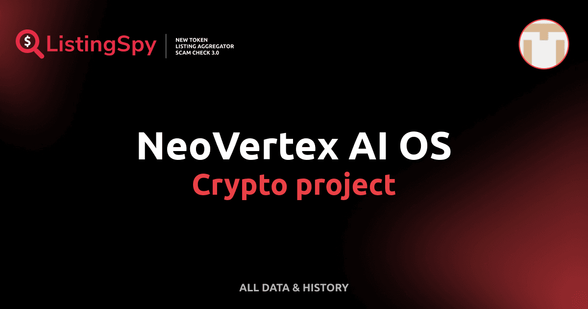 NeoVertex AI OS crypto project: NeoVertex token listings, events ...