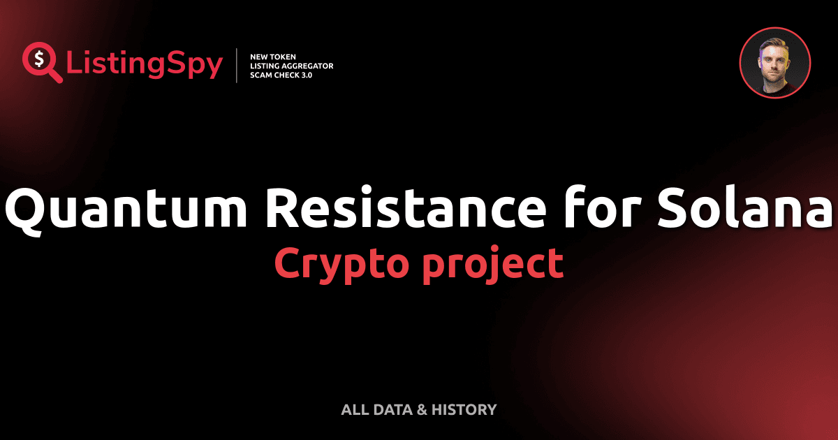 Quantum Resistance for Solana crypto project: DEAN token listings ...