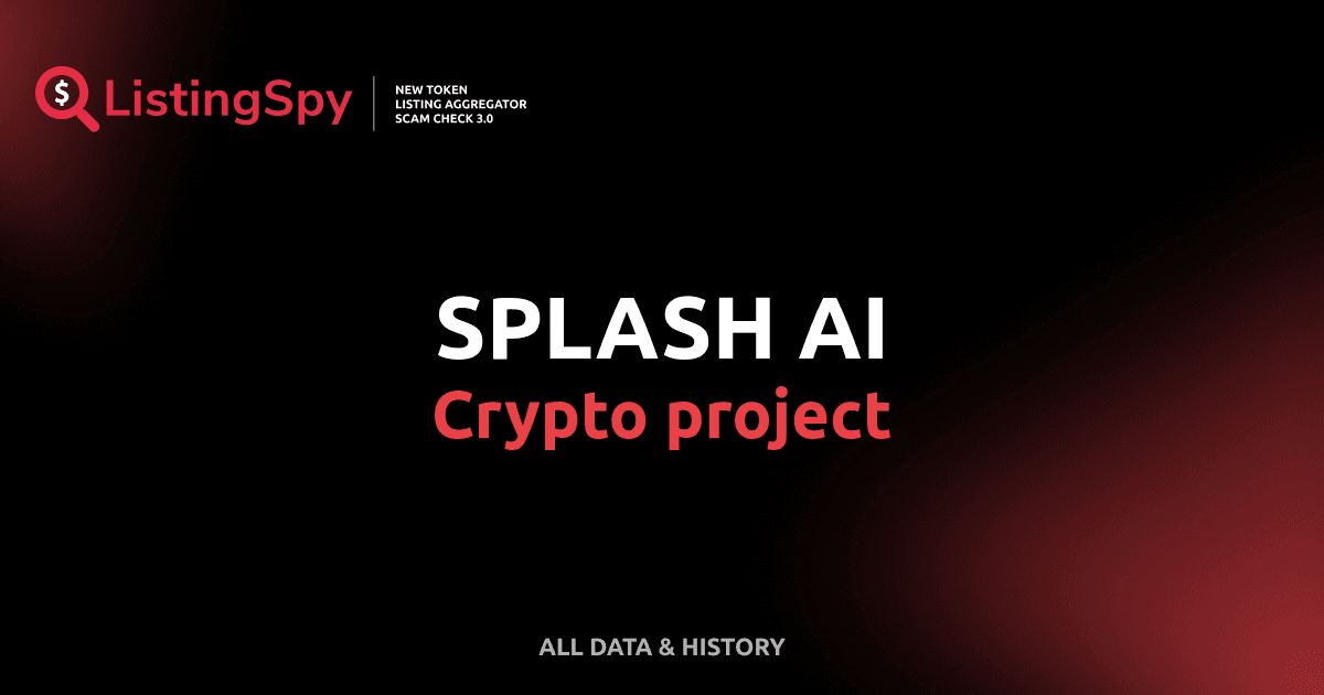 SPLASH AI crypto project: SPLASH token listings, events, analysis ...