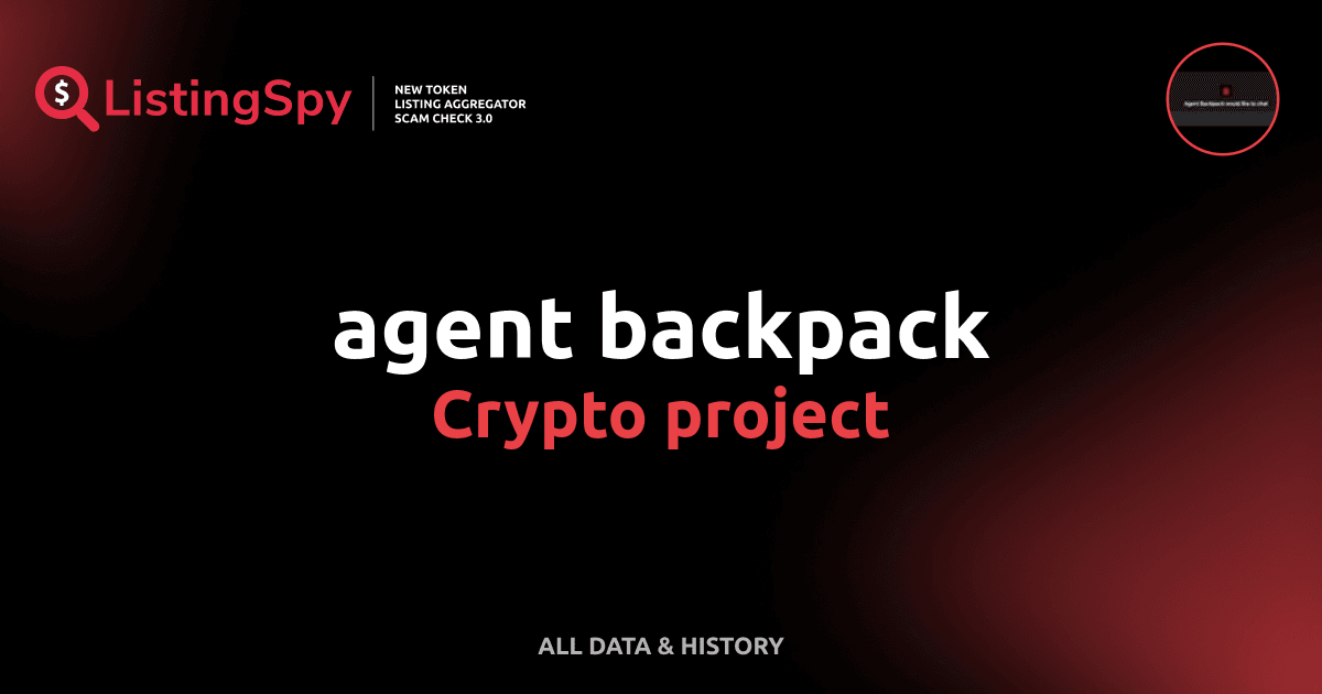agent backpack crypto project: AB token listings, events, analysis ...