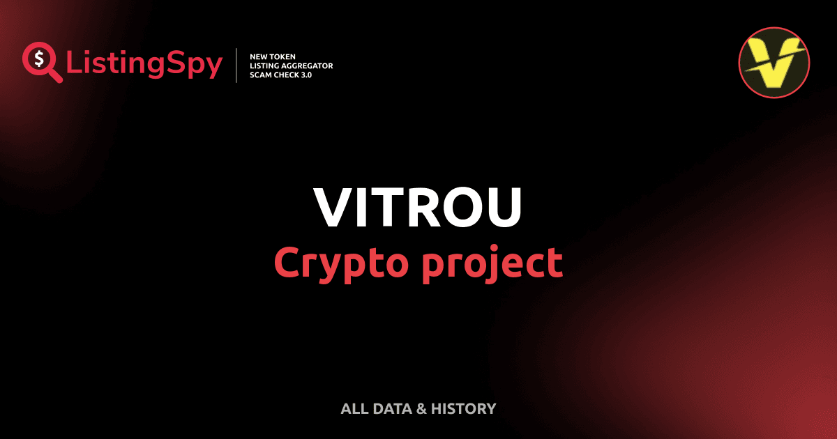 VITROU crypto project: VIT token listings, events, analysis | ListingSpy