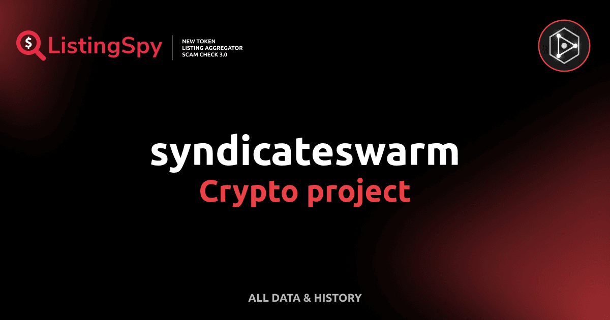 syndicateswarm crypto project: syndicate token listings, events ...