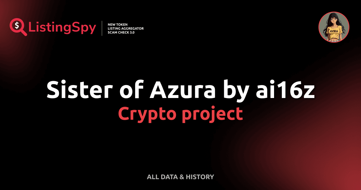 Sister of Azura by ai16z crypto project: AviraAI token listings, events ...