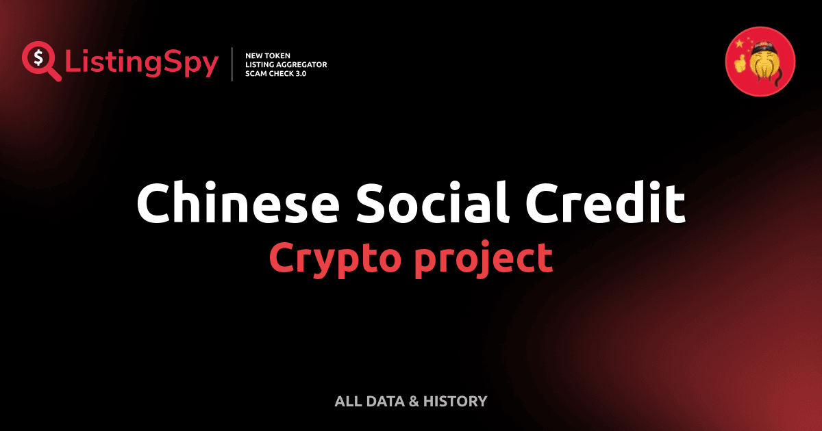 Chinese Social Credit crypto project: CREDIT token listings, events ...