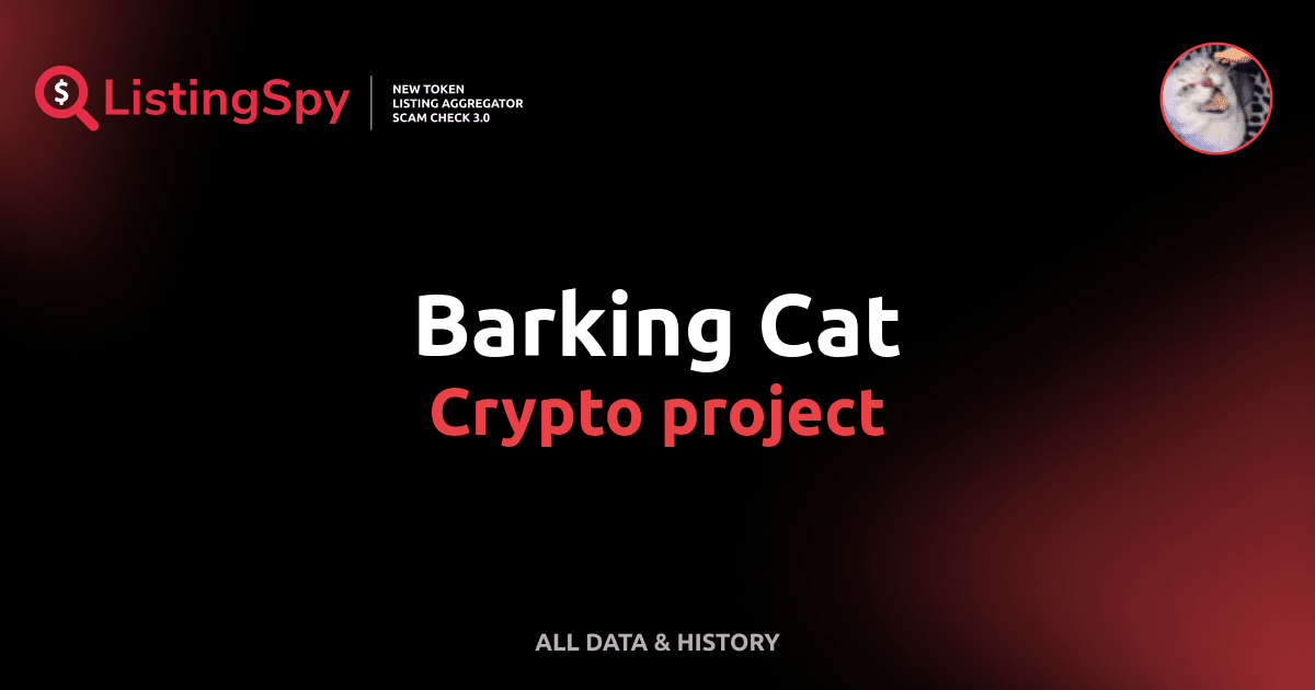Barking Cat crypto project: DEKSY token listings, events, analysis ...