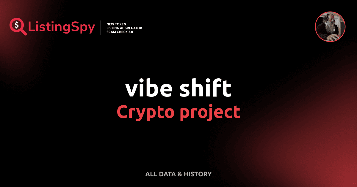 vibe shift crypto project: vibe token listings, events, analysis | ListingSpy