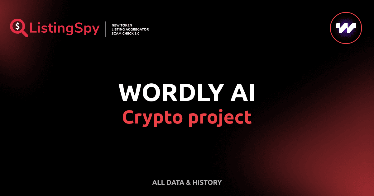 WORDLY AI crypto project: WORDLY token listings, events, analysis ...