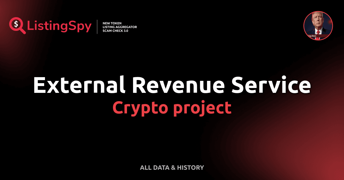 External Revenue Service crypto project: ERS token listings, events ...