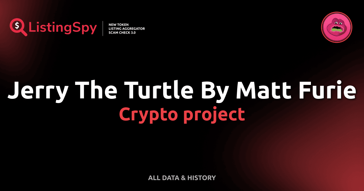 Jerry The Turtle By Matt Furie crypto project: JYAI token listings ...