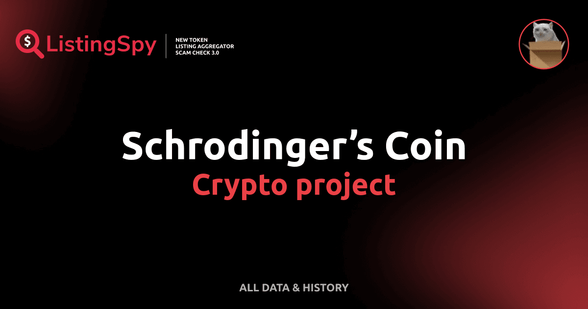 Schrodinger’s Coin crypto project: MAYBE token listings, events ...