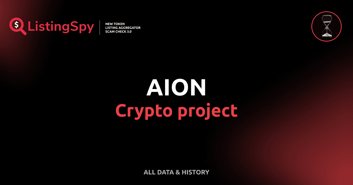 AION crypto project: AION token listings, events, analysis | ListingSpy