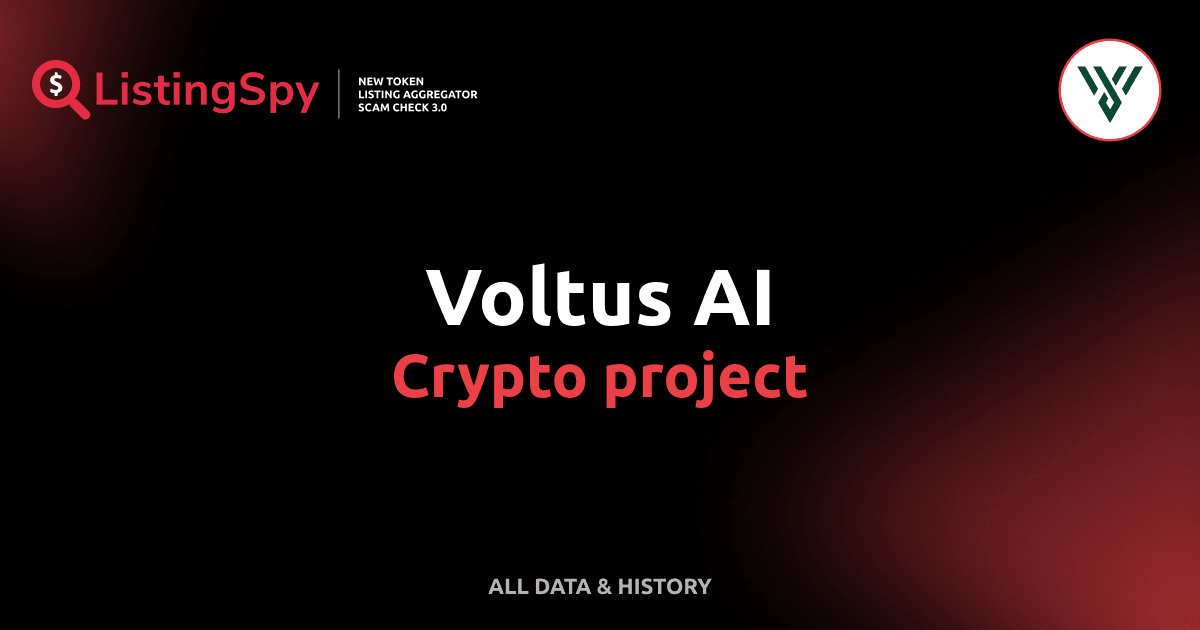 Voltus AI crypto project: VOLTUS token listings, events, analysis ...