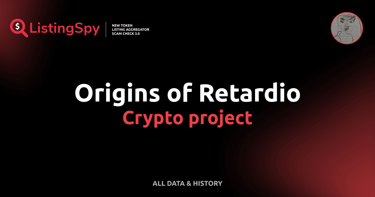 Origins of Retardio crypto project: RETARDIO token listings, events ...