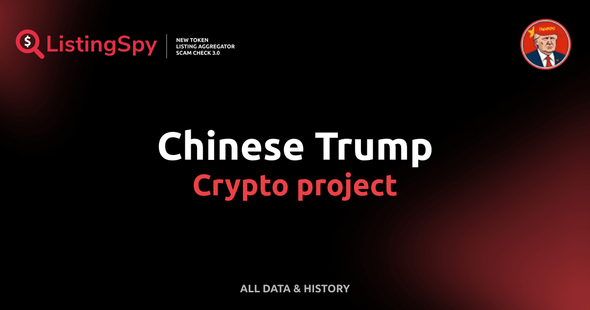 Chinese Trump crypto project: CHUANPU token listings, events, analysis ...