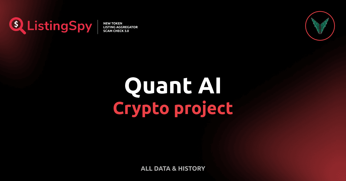 Quant AI crypto project: QUANT token listings, events, analysis | ListingSpy
