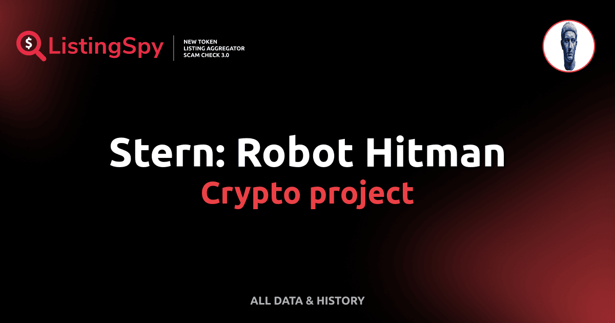 Stern: Robot Hitman crypto project: HITMAN token listings, events ...