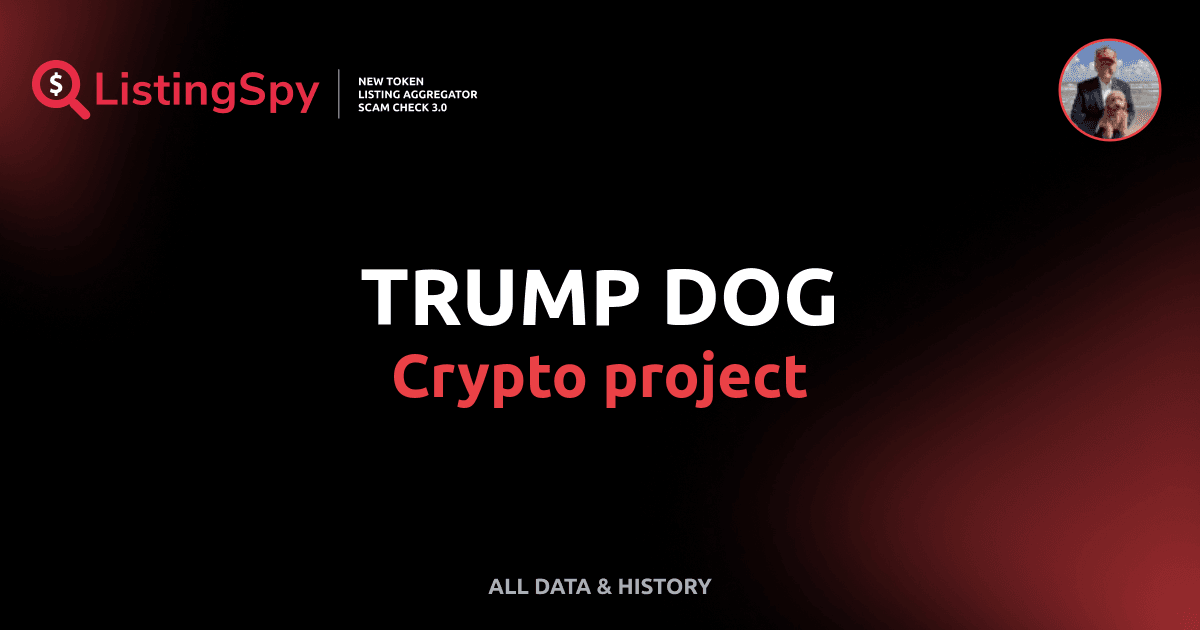TRUMP DOG crypto project: TRUMPDOG token listings, events, analysis ...