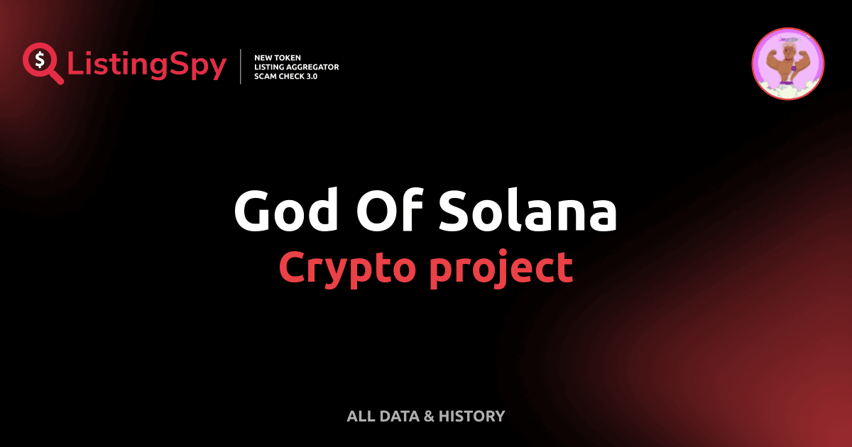 God Of Solana crypto project: SOLONALD token listings, events, analysis ...