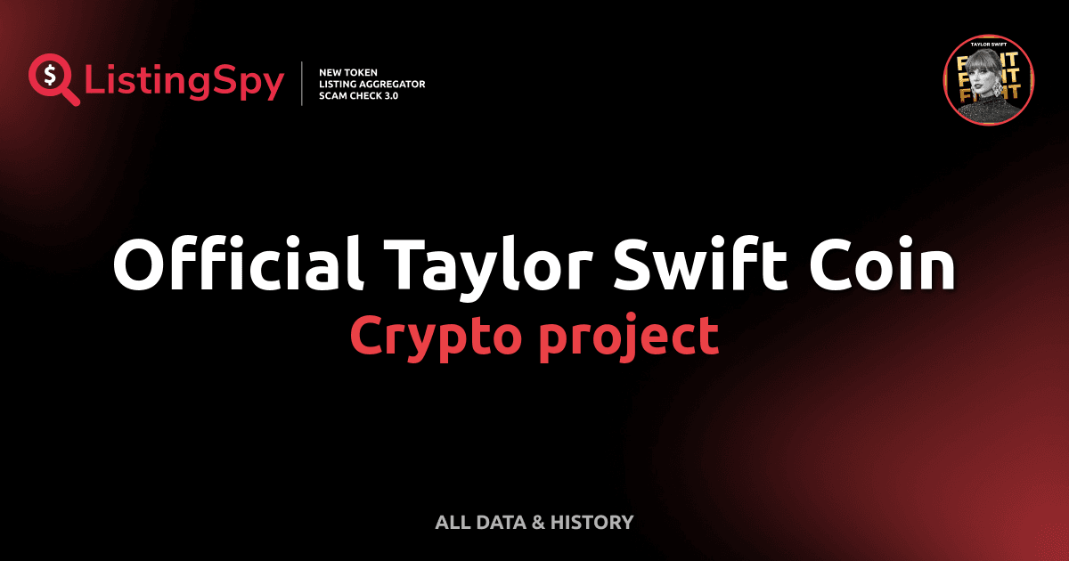 Official Taylor Swift Coin crypto project: Swift token listings, events ...