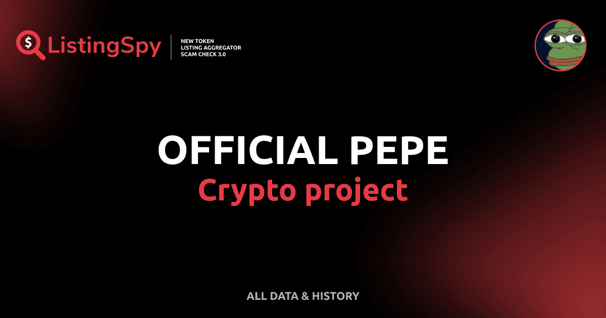 OFFICIAL PEPE crypto project: Pepe token listings, events, analysis ...