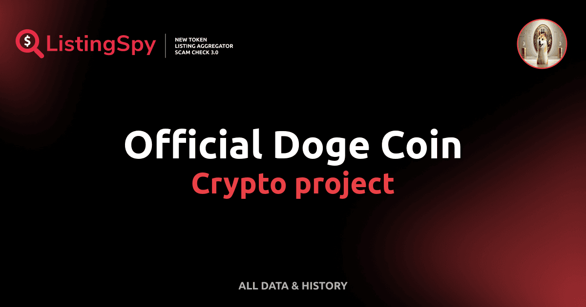 Official Doge Coin crypto project: DOGE token listings, events ...