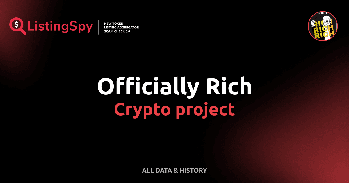Officially Rich crypto project: Rich token listings, events, analysis ...