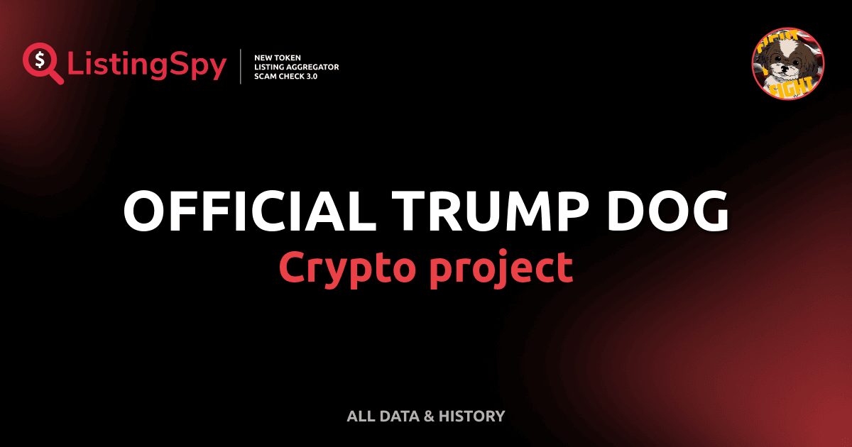 OFFICIAL TRUMP DOG crypto project: RALPH token listings, events ...