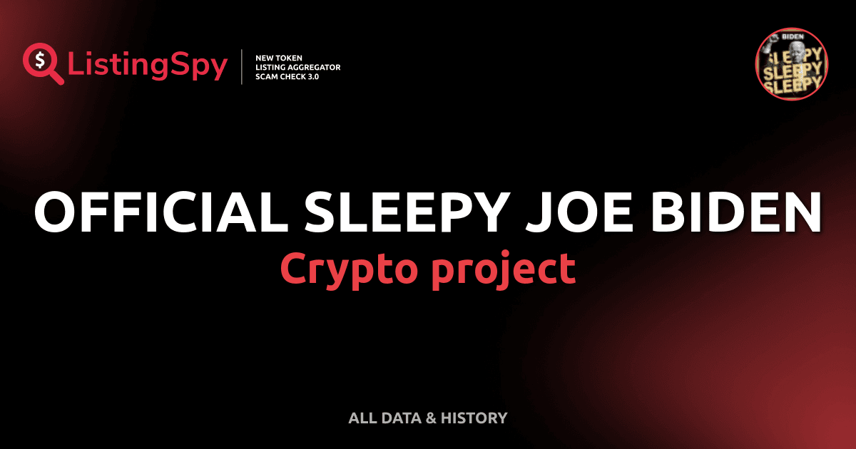 OFFICIAL SLEEPY JOE BIDEN crypto project: SLEEPER token listings ...