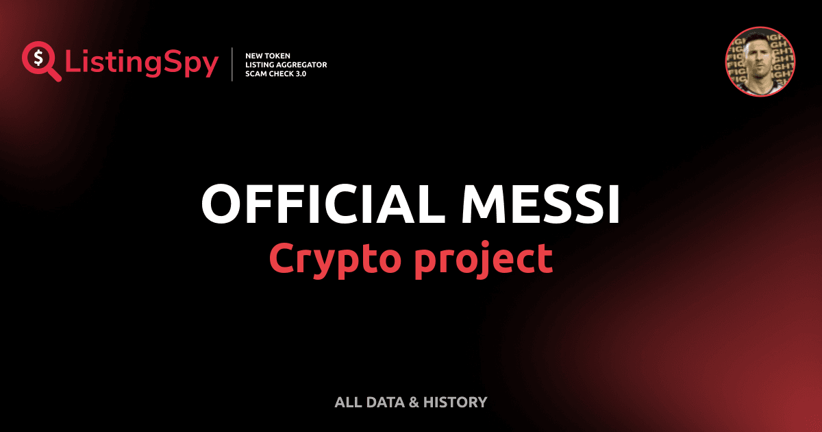 OFFICIAL MESSI crypto project: MESSI token listings, events, analysis ...