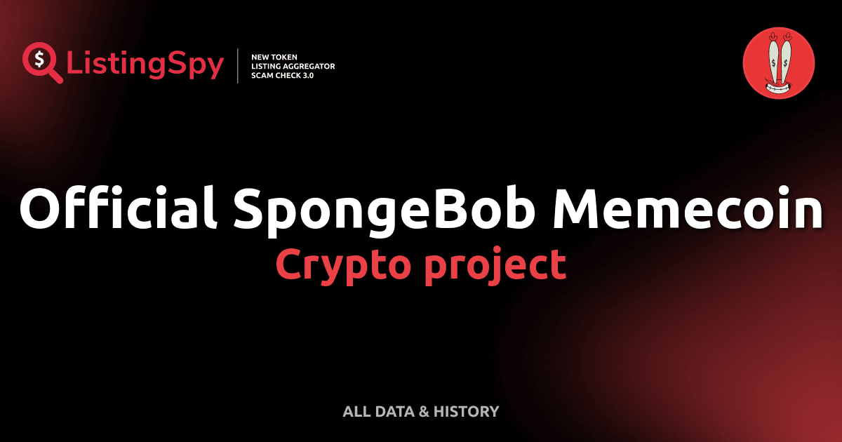 Official SpongeBob Memecoin crypto project: KRABS token listings ...