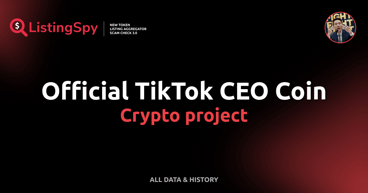 Official TikTok CEO Coin crypto project: SHOU token listings, events ...
