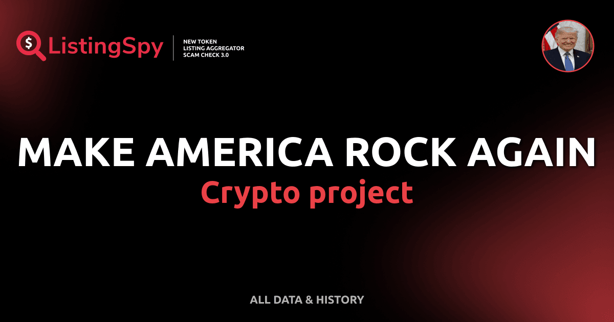 MAKE AMERICA ROCK AGAIN crypto project: MARA token listings, events ...