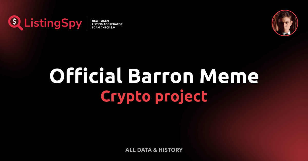 Official Barron Meme crypto project: BARRON token listings, events ...