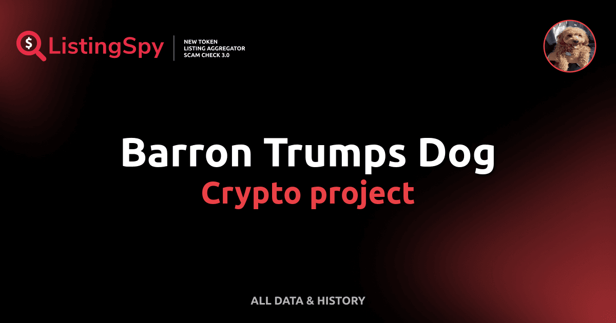 Barron Trumps Dog crypto project: Patton token listings, events ...