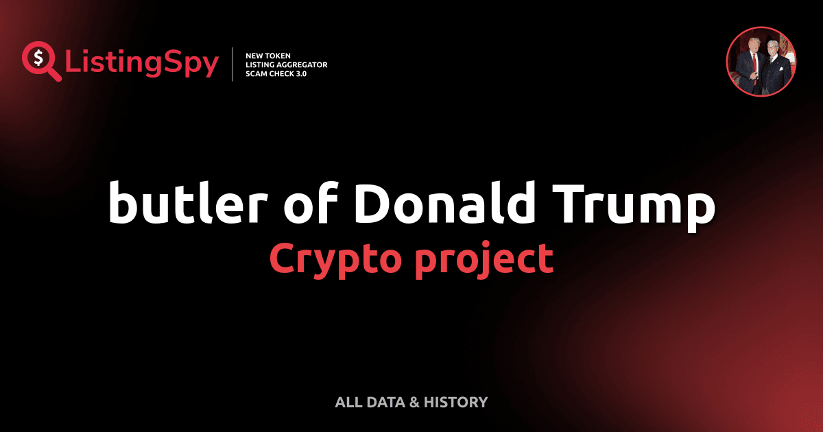 butler of Donald Trump crypto project: SENECAL token listings, events ...