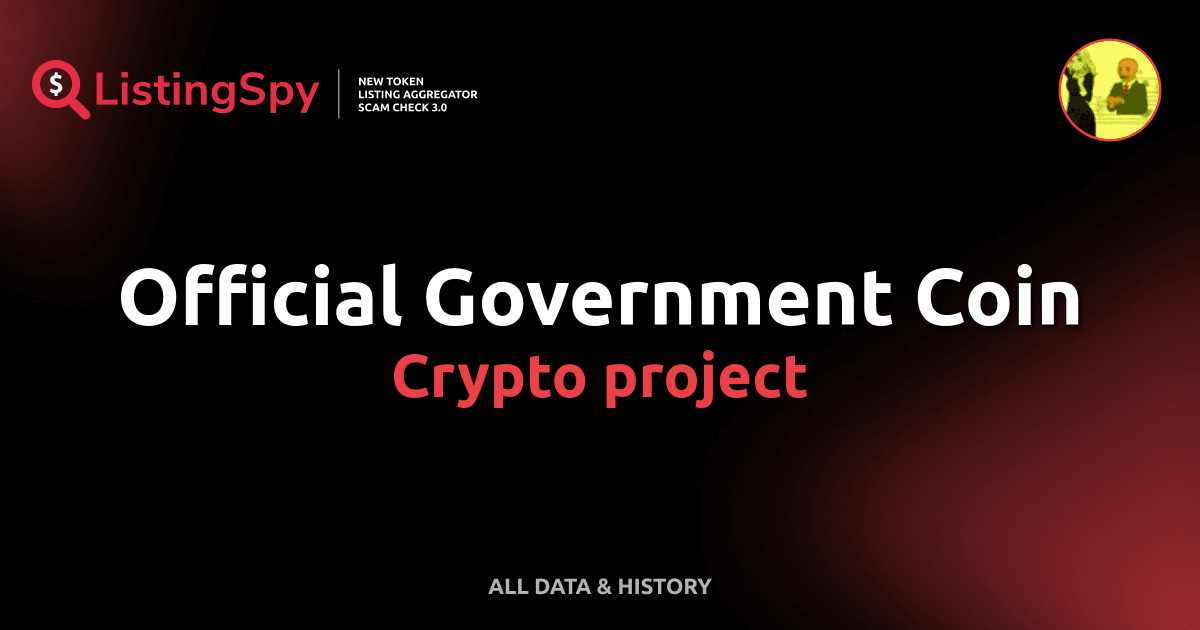 Official Government Coin crypto project: GOV token listings, events ...
