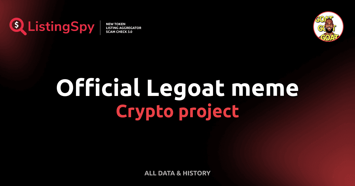 Official Legoat meme crypto project: Legoat token listings, events ...