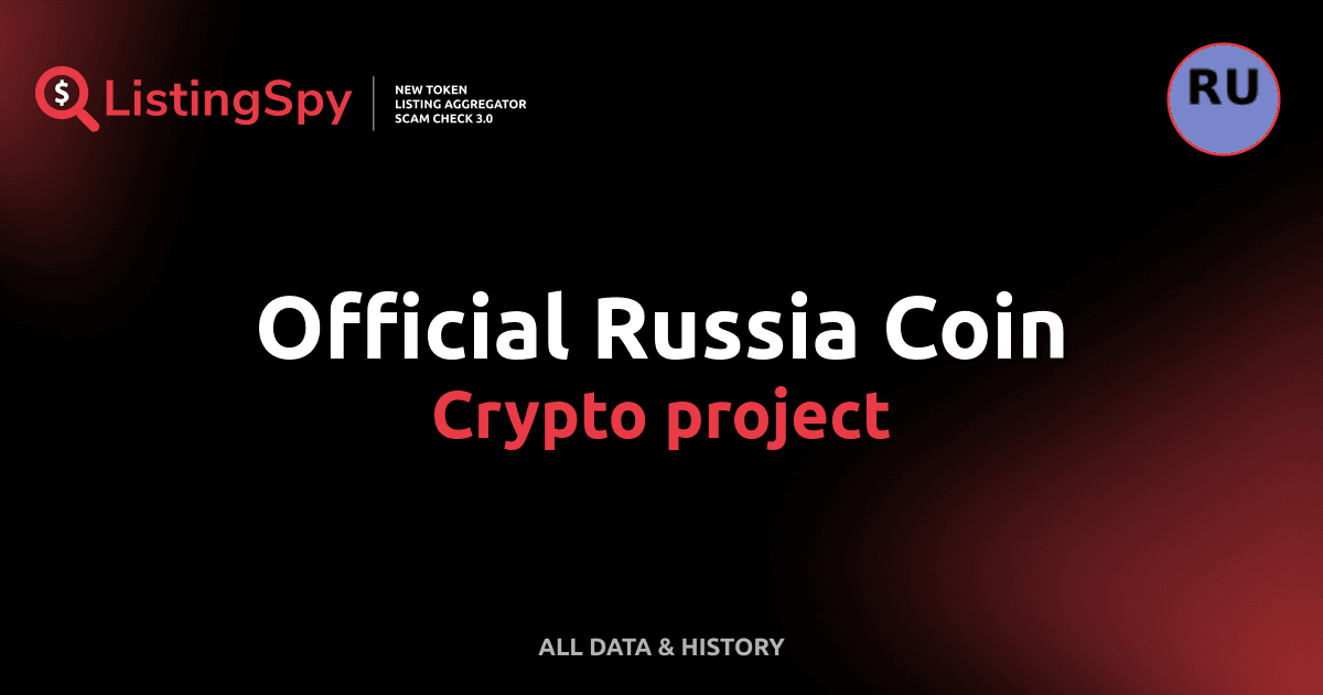 Official Russia Coin crypto project: RUSSIA token listings, events ...