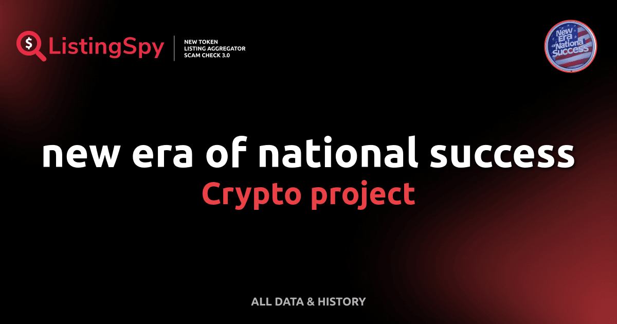 new era of national success crypto project: NEONS token listings ...